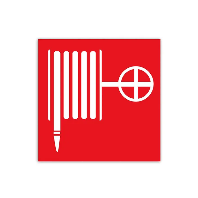 Autocolant Hidrant de incendiu 20 x 20 cm roșu/Alb - VOLTA.MD