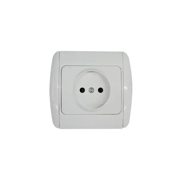 Priză Elmos 10 A 250 V Alb - VOLTA.MD