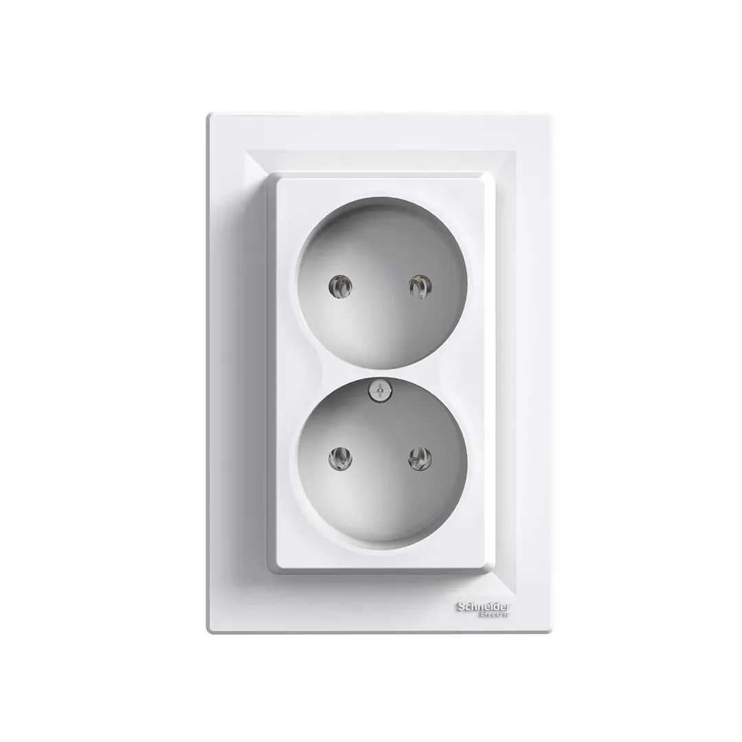 Двойная розетка Schneider-Electric asfora 16 A 250 В белый - VOLTA.MD