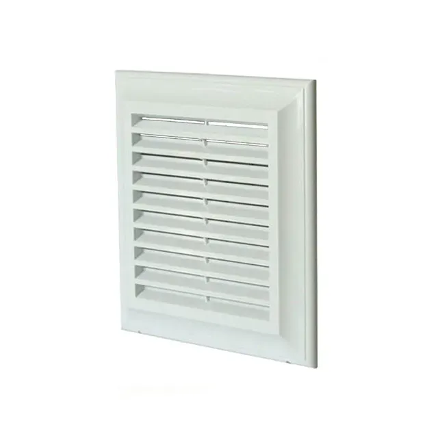 Grilaj de ventilare cu sită Ventika EL300 AR 301 x 146 mm plastic alb ...